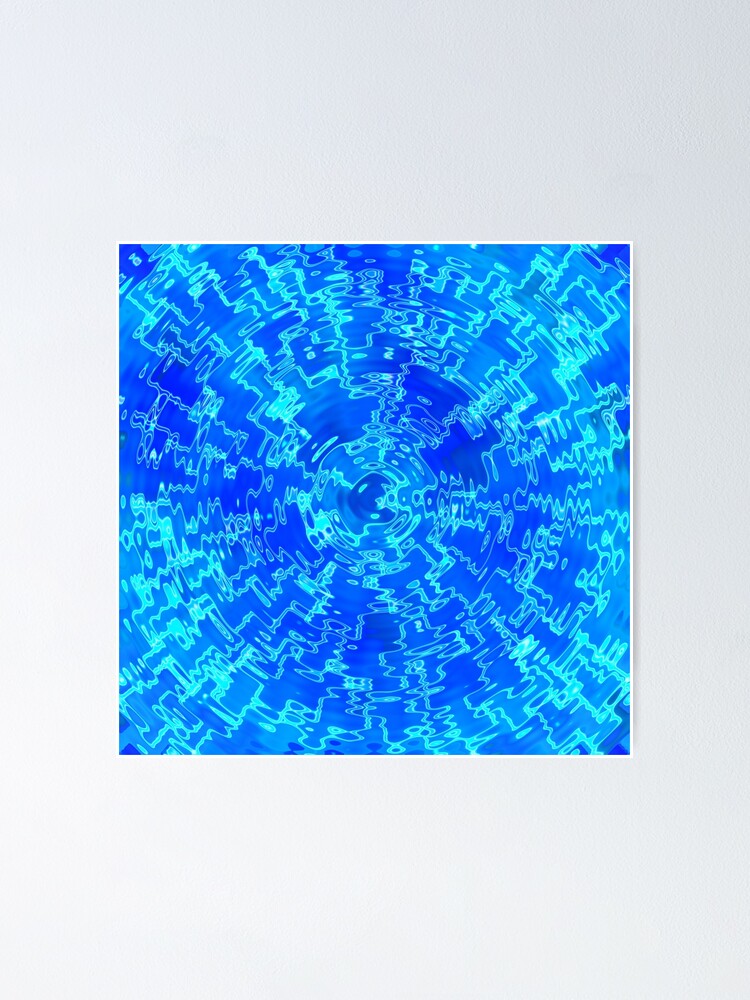 "Neon Water Ripple" Poster for Sale by baron-williams | Redbubble
