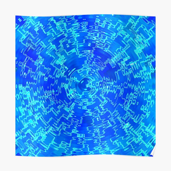 "Neon Water Ripple" Poster for Sale by baron-williams | Redbubble