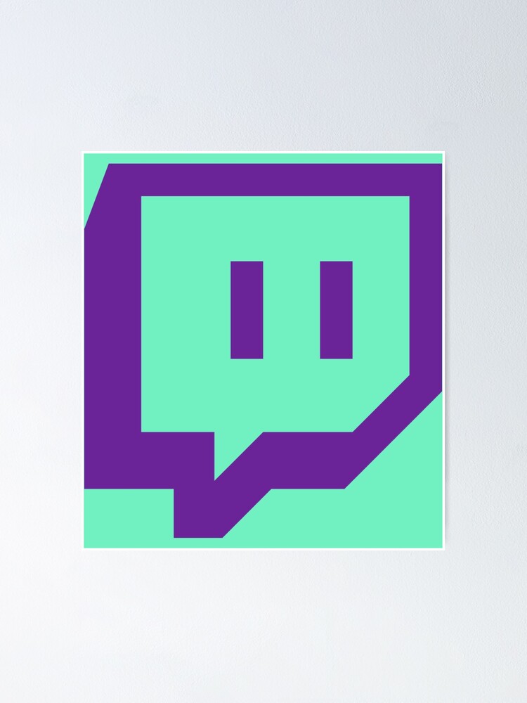 "twitch logo" Poster for Sale by boscioguidena | Redbubble