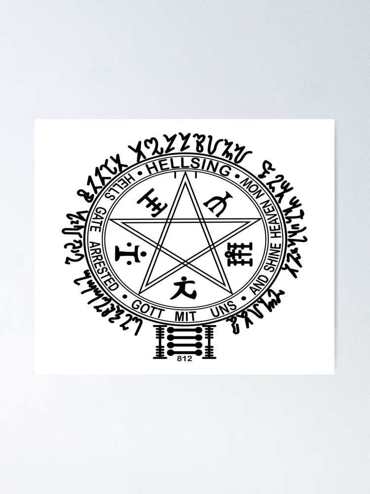 "Hellsing Symbol" Poster for Sale by ironsloth | Redbubble