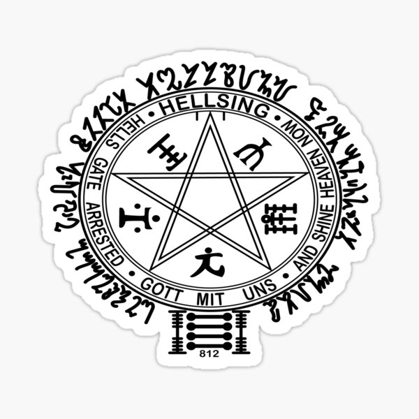 "Hellsing Symbol" Sticker by ironsloth | Redbubble