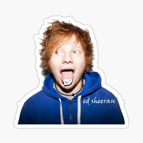 "EDSHEERAN" Sticker for Sale by jasonhiggins | Redbubble