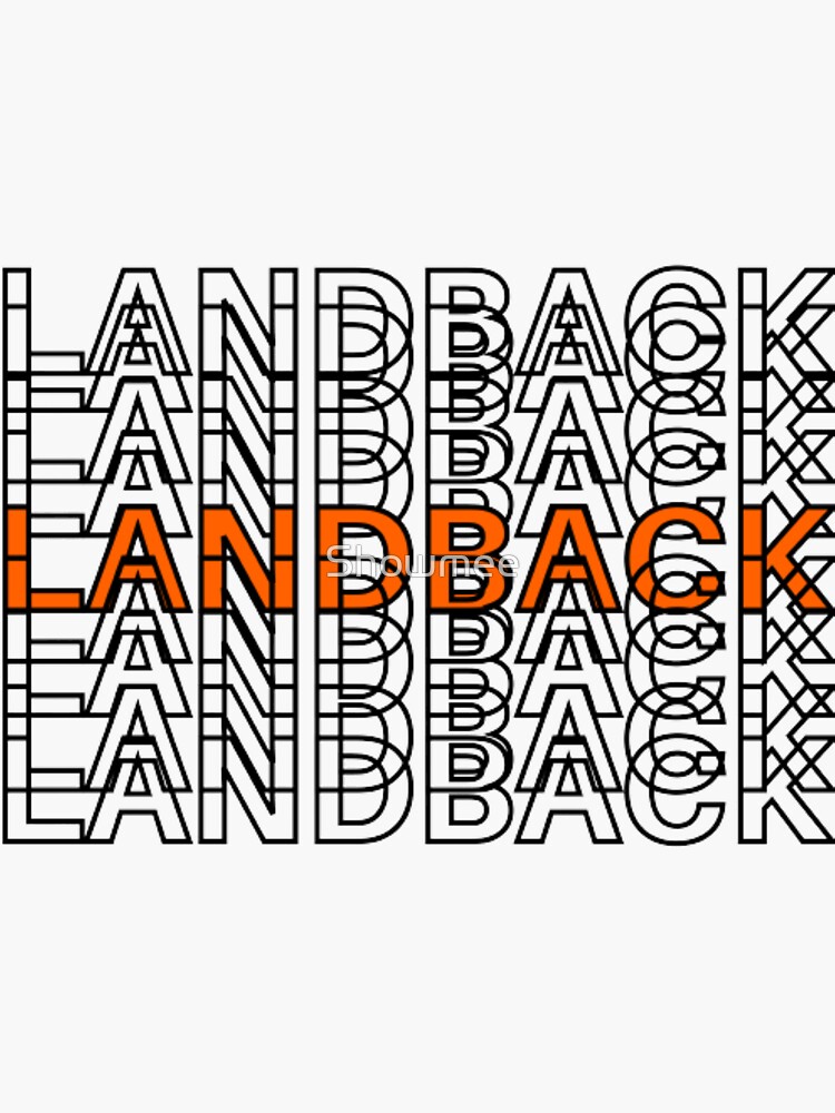 "LandBack" Sticker for Sale by Showmee | Redbubble