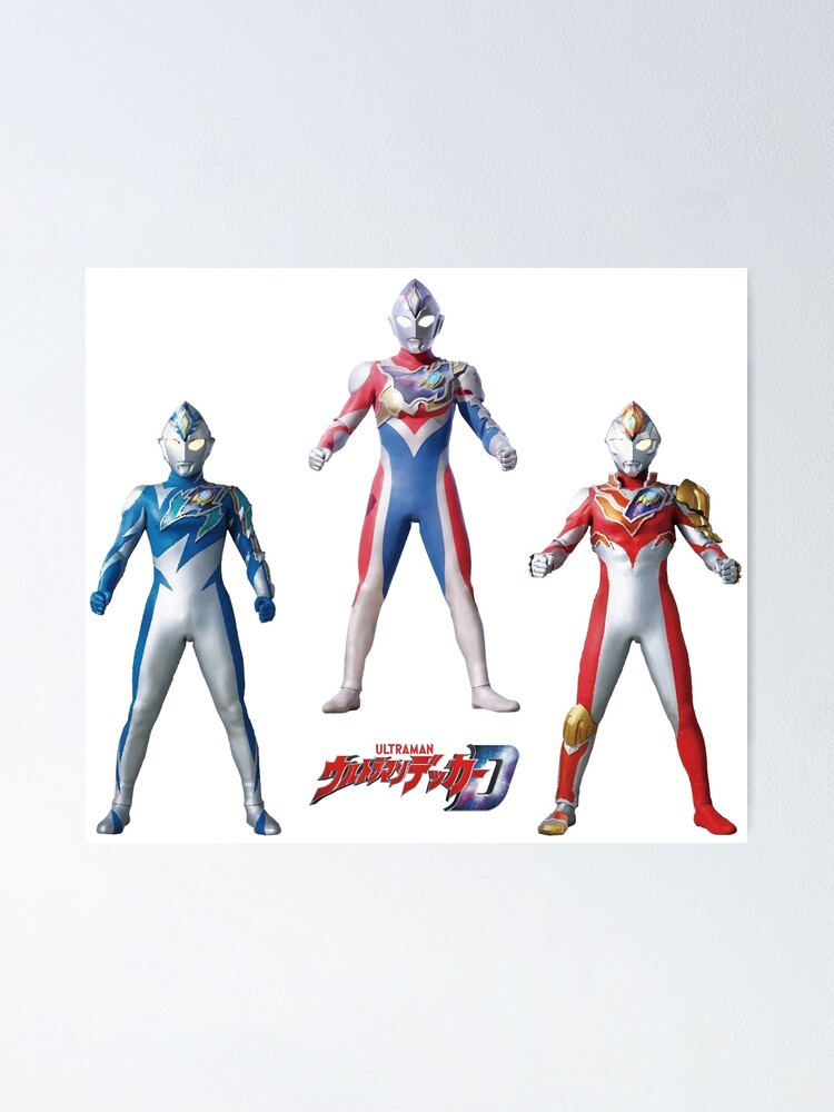 "Ultraman Decker All Type Japan Essential" Poster for Sale by canvamall ...
