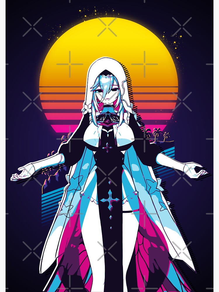 "Honkai Impact - Aponia *80s retro*" Sticker for Sale by MyRetroArt ...