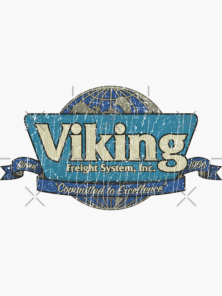 "Viking Freight System 1966" Sticker for Sale by AstroZombie6669 ...