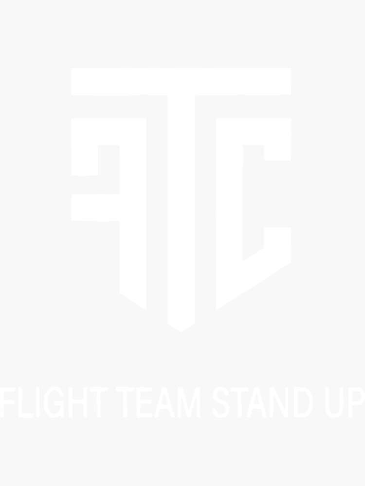 "Flightreacts Flight Team Stand Up Ftc" Sticker for Sale by ...