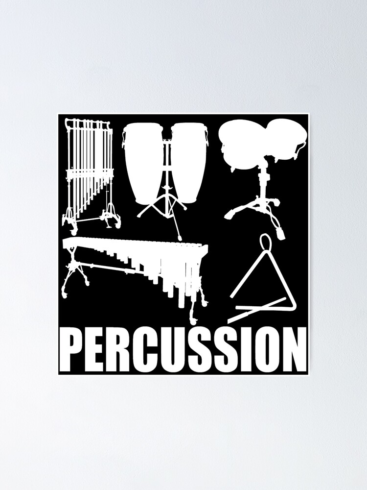 "PERCUSSION" Poster by IMPACTEES | Redbubble