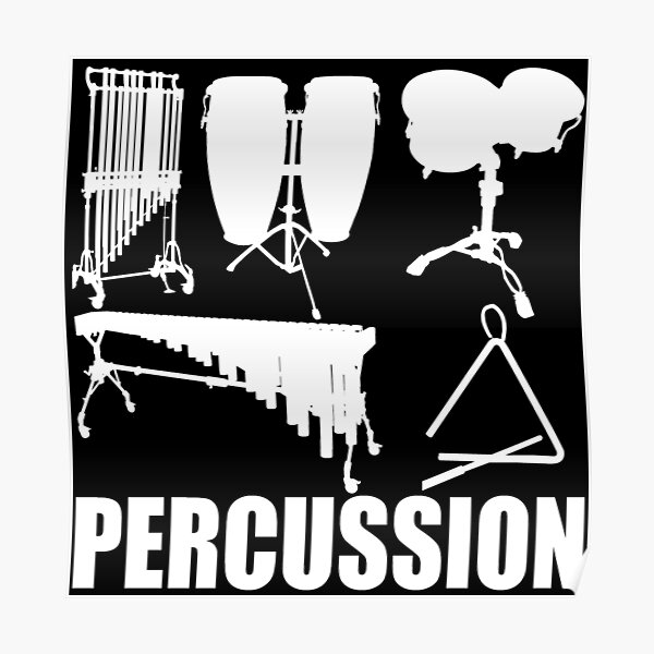 "PERCUSSION" Poster by IMPACTEES | Redbubble
