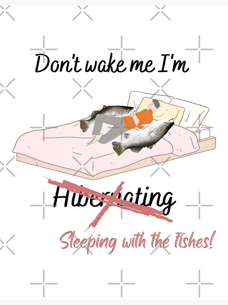 "Sleeping with the fishes" Poster for Sale by skeletonscloset | Redbubble