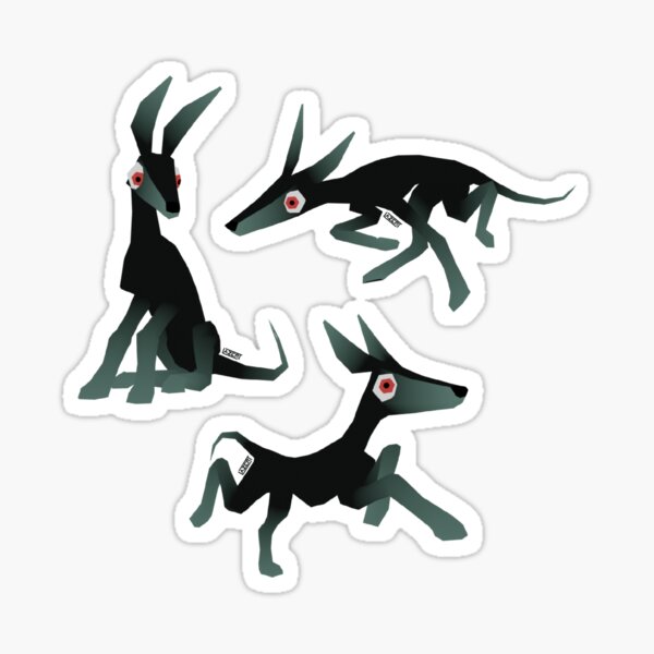 "Lanky Dog" Sticker for Sale by LazerT | Redbubble