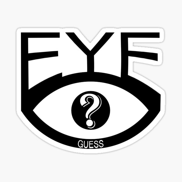 "Eye Guess" Sticker for Sale by Twisted-Reality | Redbubble