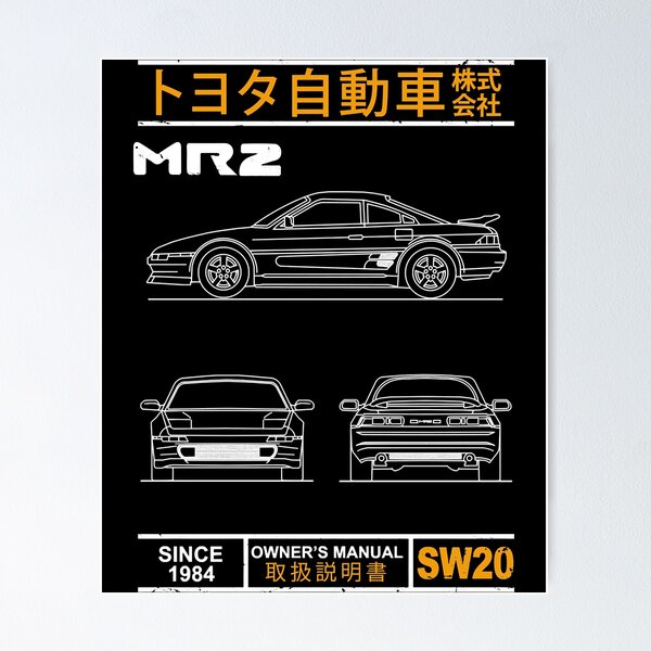 "Blueprint of the MR2" Poster for Sale by vMcKinleyv43 | Redbubble