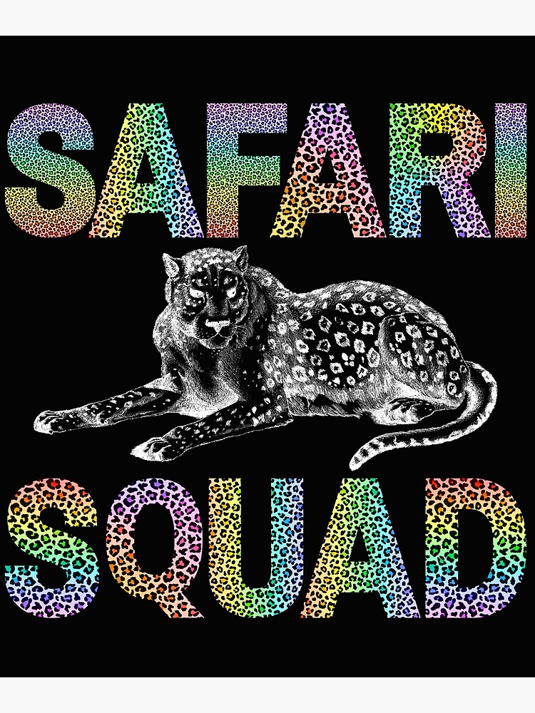 "Safari Squad Leopard Rainbow" Postcard for Sale by Luckydesign1975 ...