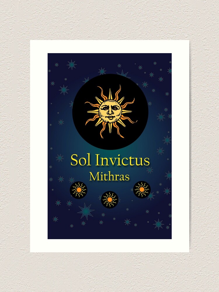 "Sol Invictus Mithras Die unbesiegte Sonne" Kunstdruck von ...
