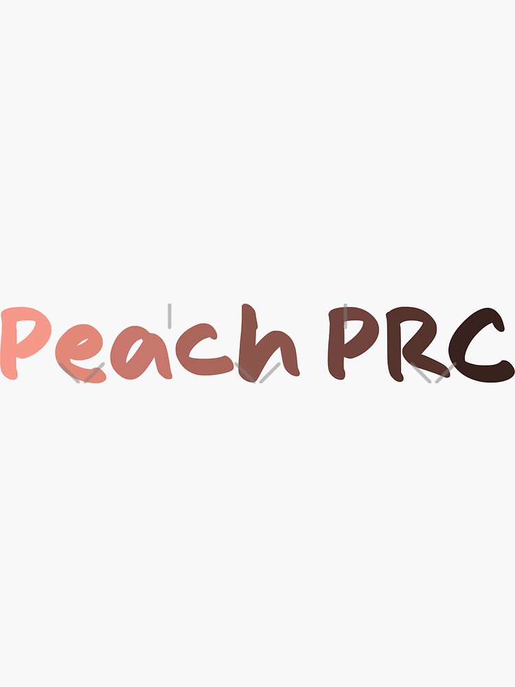 "Peach PRC" Sticker for Sale by IslandHatch | Redbubble