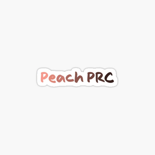"Peach PRC" Sticker for Sale by IslandHatch | Redbubble