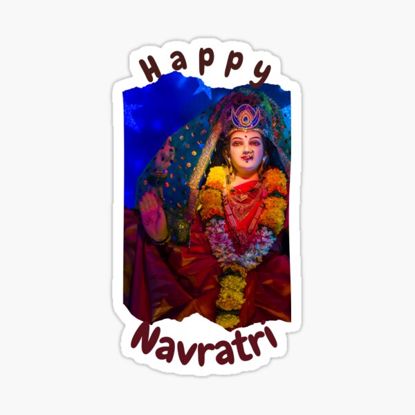 "Happy Navratri day sticker" Sticker for Sale by DoDoTee-Mart | Redbubble