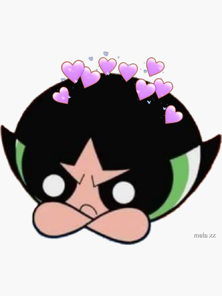 "buttercup mad// white" Sticker for Sale by mela xx | Redbubble