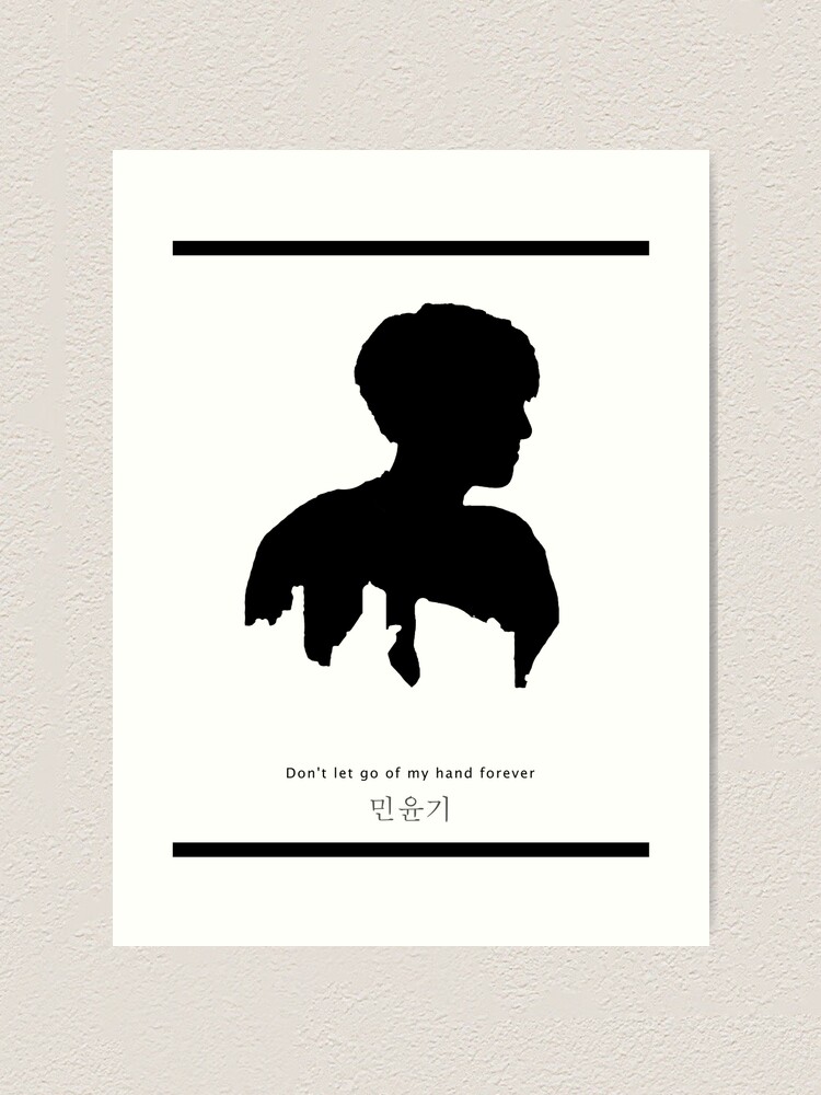 "BTS Min Yoongi Side Profile" Art Print by NMBDesign | Redbubble