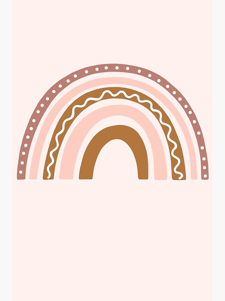 "Earthy Pastel Colors Boho Rainbow" Poster for Sale by rainbowify ...