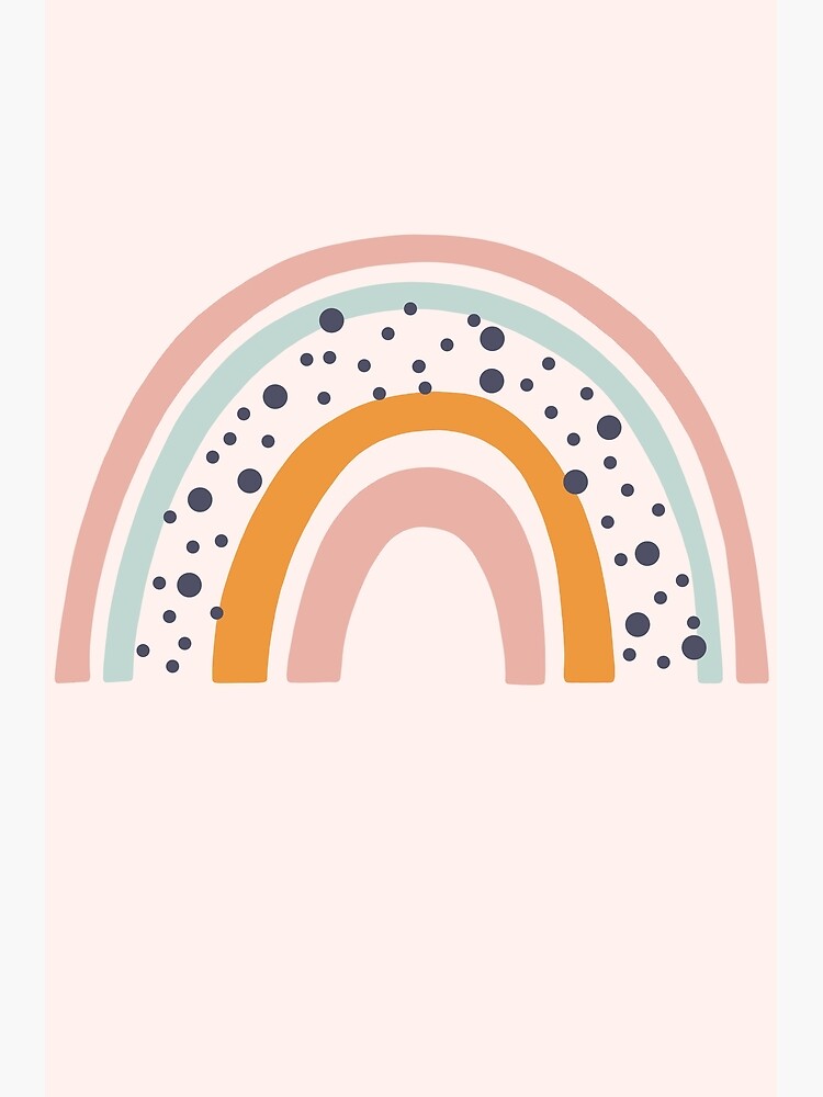 "Earthy Pastel Colors Boho Rainbow" Poster for Sale by rainbowify ...