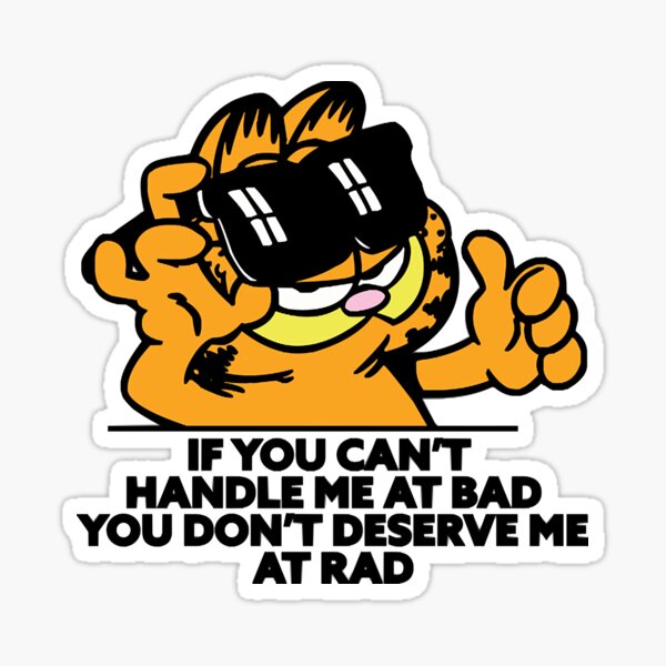 "Bad Rad" Sticker for Sale by gianandreacarmi | Redbubble