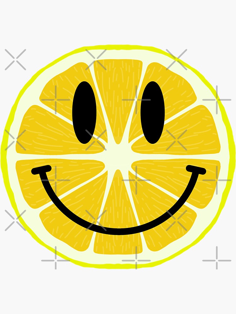 "Lemon smile" Sticker for Sale by kawaiiplaze | Redbubble
