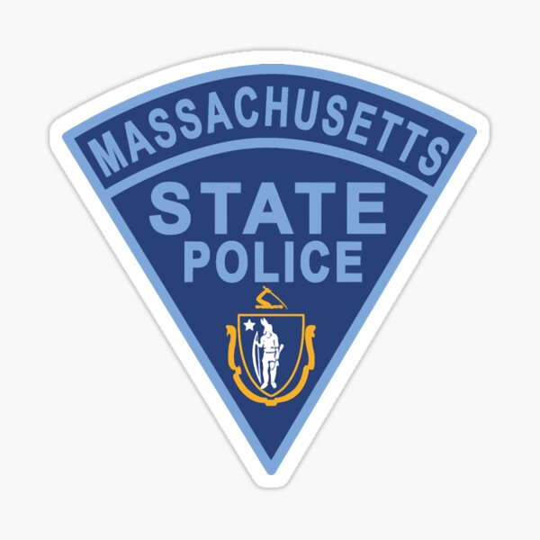 "Massachusetts State Police Patch" Sticker for Sale by TaylorGeorgers ...
