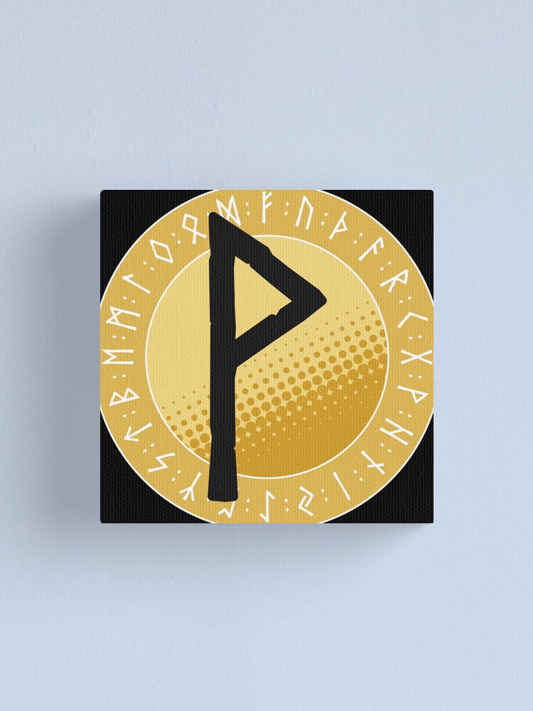 "Viking Runes and Runic Symbols - Wunjo (Joy)" Canvas Print for Sale by ...