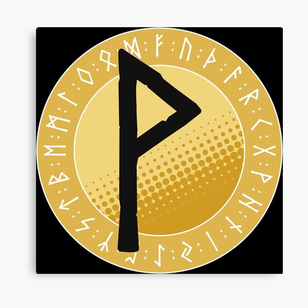 "Viking Runes and Runic Symbols - Wunjo (Joy)" Canvas Print for Sale by ...