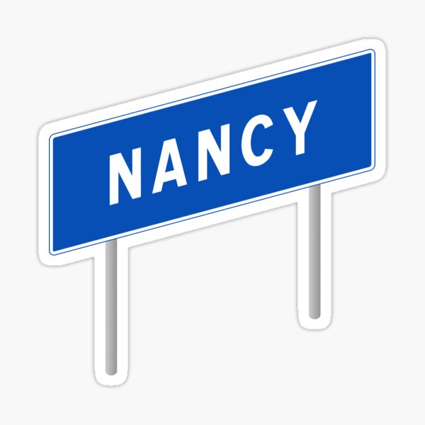 "Nancy" Sticker for Sale by WordsMaps | Redbubble