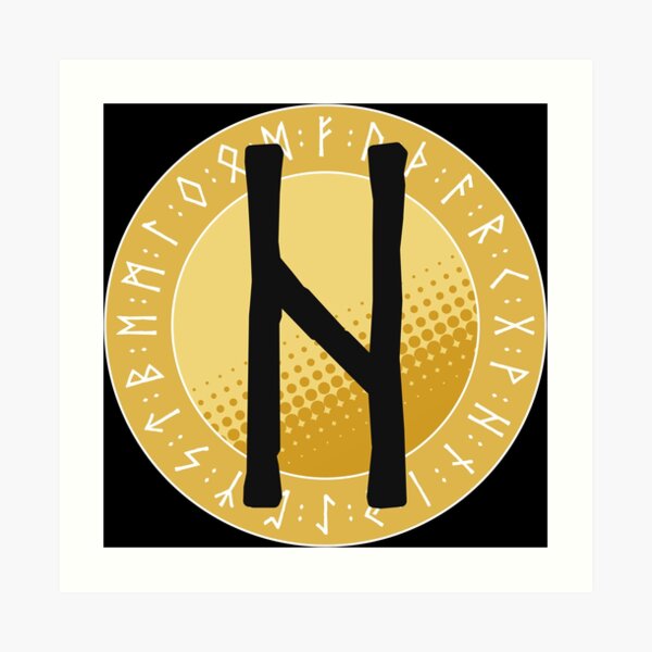 "Viking Runes and Runic Symbols - Hagalaz (Hail)" Art Print for Sale by ...