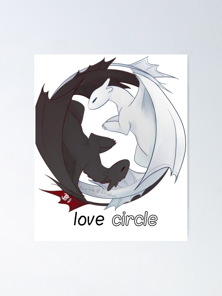 "Dragon Heart Toothless and Light Fury" Poster for Sale by ZakArt2 ...