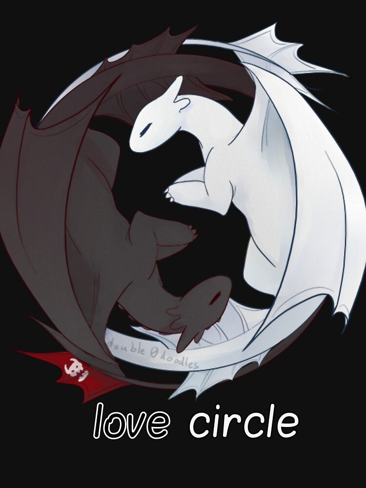 "Dragon Heart Toothless and Light Fury" T-shirt for Sale by ZakArt2 ...