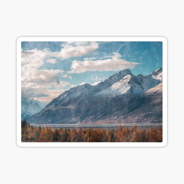 "Mountain Landscape" Sticker for Sale by Wifitrain | Redbubble