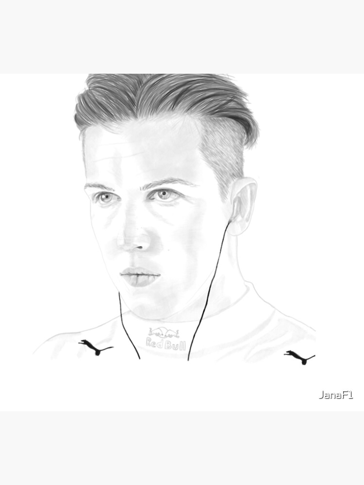 "Liam Lawson Formula 2 Driver Sketch" Sticker for Sale by JanaF1 ...