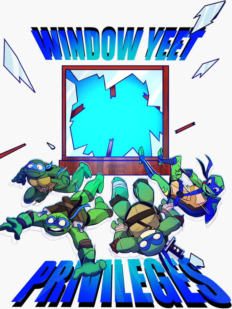 "Window yeet privileges " Sticker for Sale by PopStandMerch | Redbubble