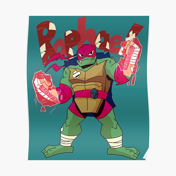 "ROTTMNT- Raphael " Poster for Sale by PopStandMerch | Redbubble