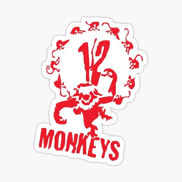 "Army Of The 12 Monkeys" Sticker for Sale by Tukangmplepok | Redbubble
