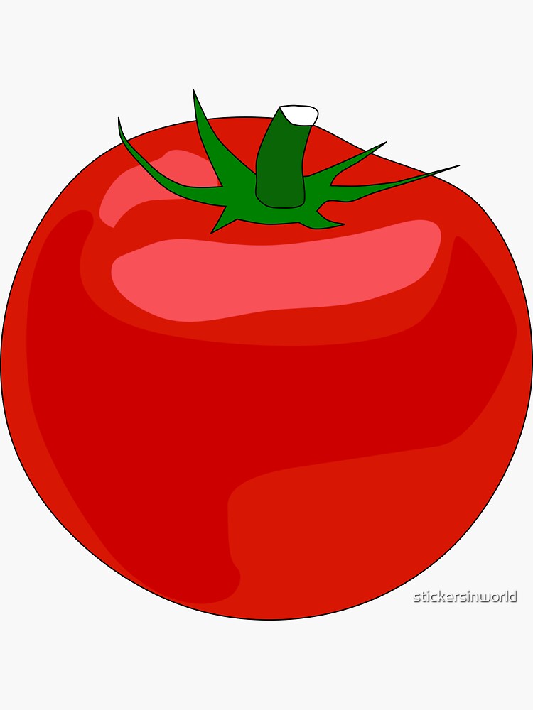 "tomato sticker" Sticker for Sale by stickersinworld | Redbubble