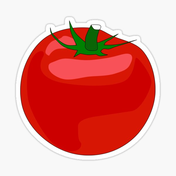 "tomato sticker" Sticker for Sale by stickersinworld | Redbubble
