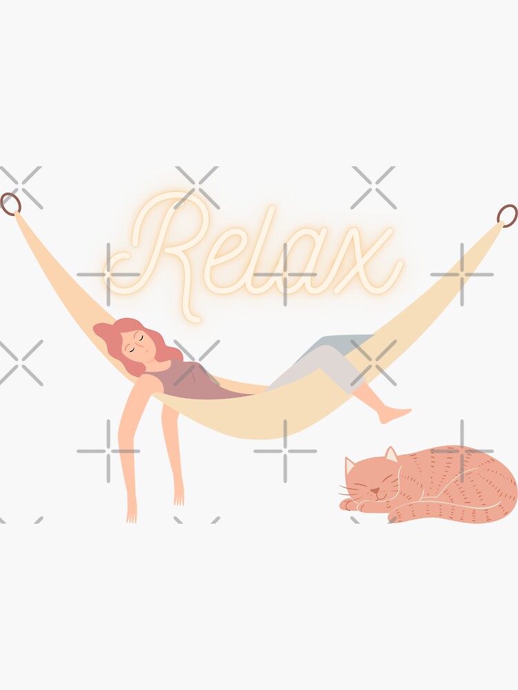 "Relax Sleep Mode Collection" Sticker for Sale by Holyhands | Redbubble
