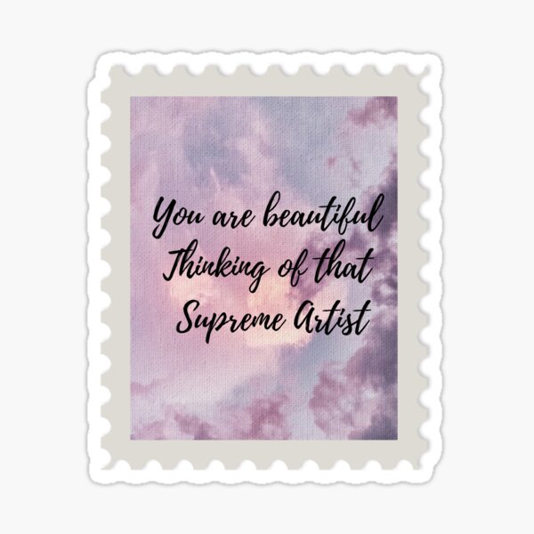 "You are beautiful an positive feedback" Sticker for Sale by Artistusha ...