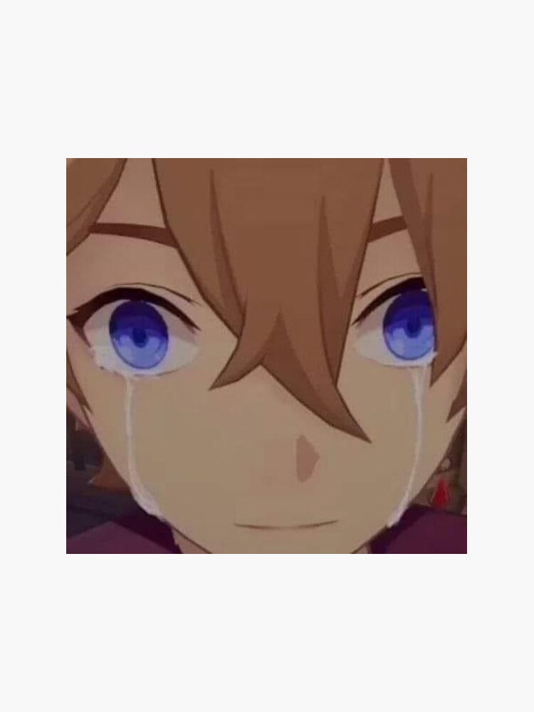 "cursed crying childe" Sticker for Sale by dawnsheep | Redbubble