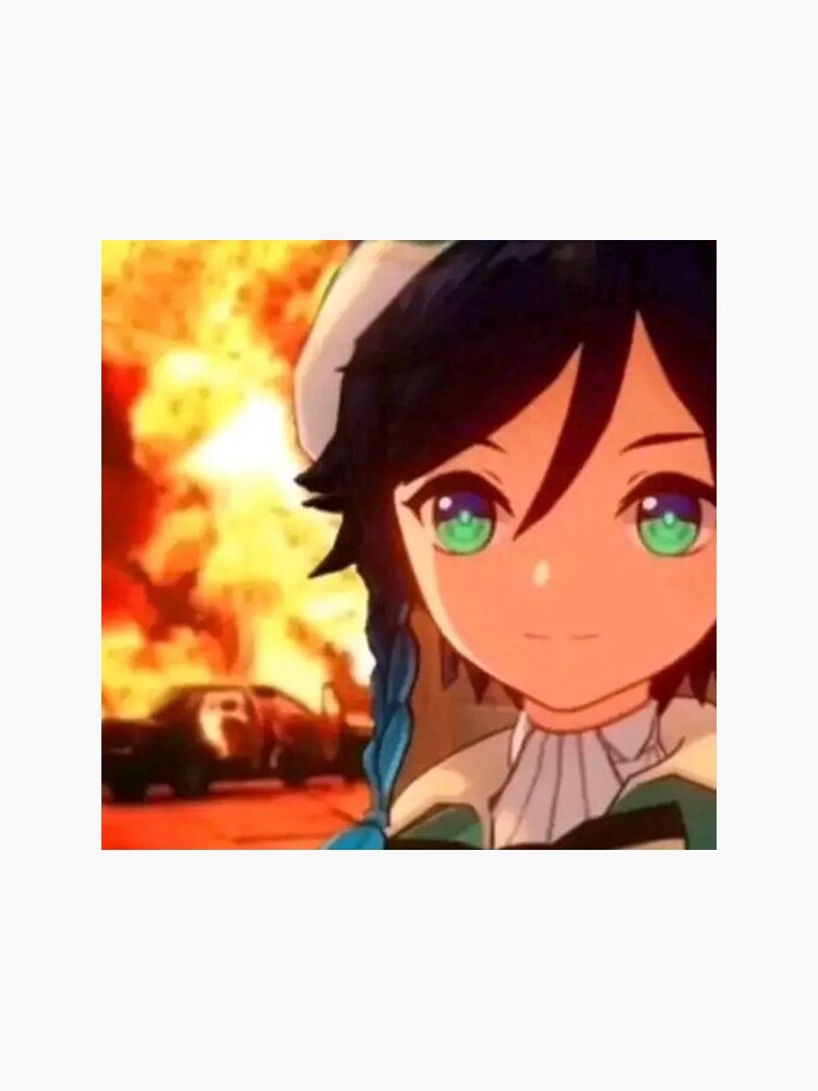 "venti explosion meme" Sticker for Sale by dawnsheep | Redbubble