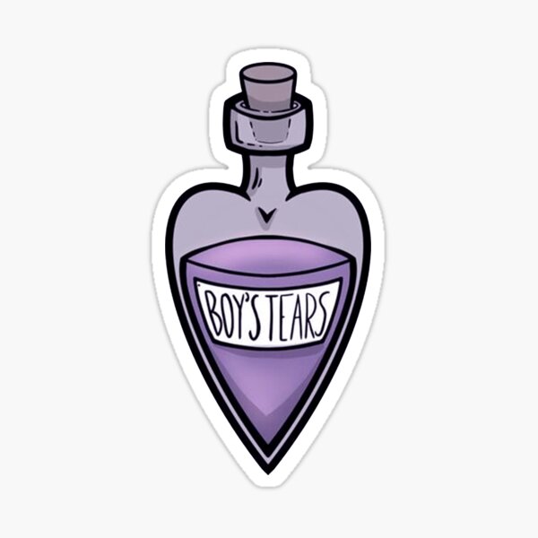 "boys tears potion" Sticker for Sale by si3iy | Redbubble