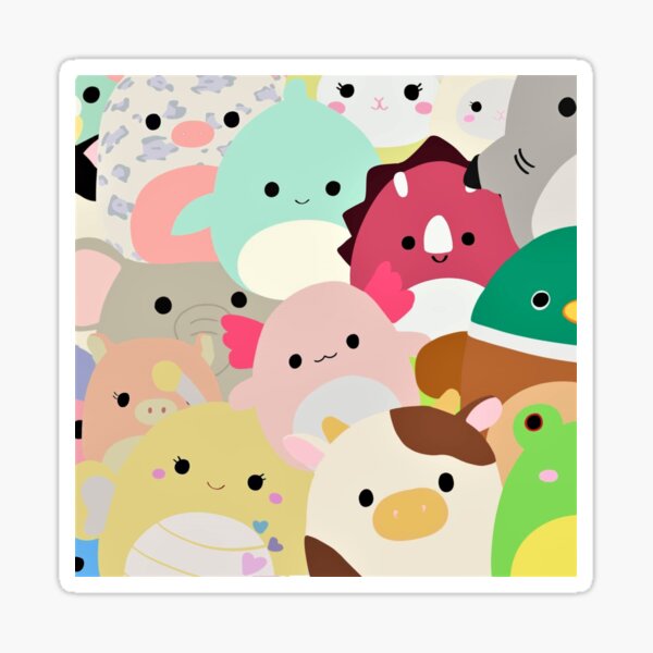 "Squishmallow" Sticker for Sale by VivaanArt | Redbubble