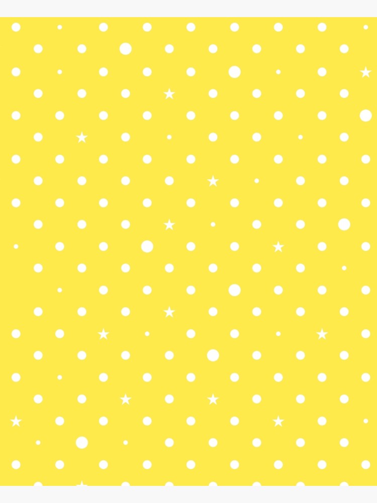 "Preppy, Yellow, Stars, Polka Dot, Preppy Aesthetic Graphic " Sticker ...