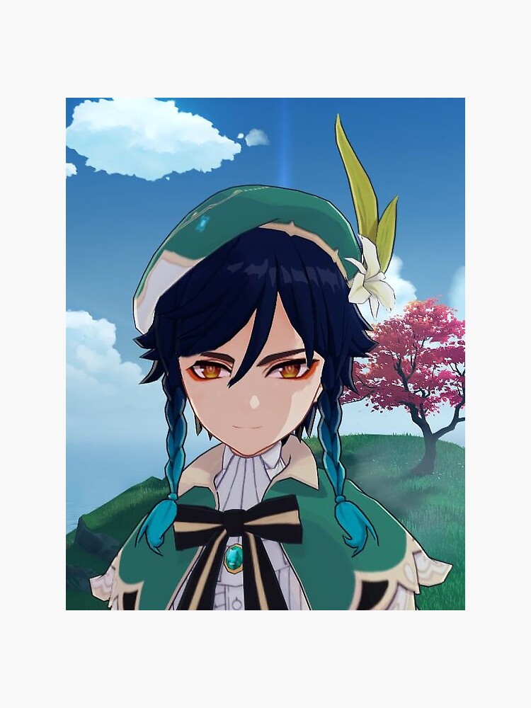 "cursed venti zhongli meme" Sticker for Sale by dawnsheep | Redbubble